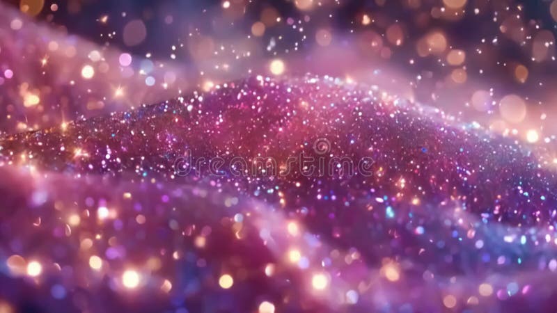 Animation of Pink and Purple Glowing Particles and Bokeh Lights Stock ...