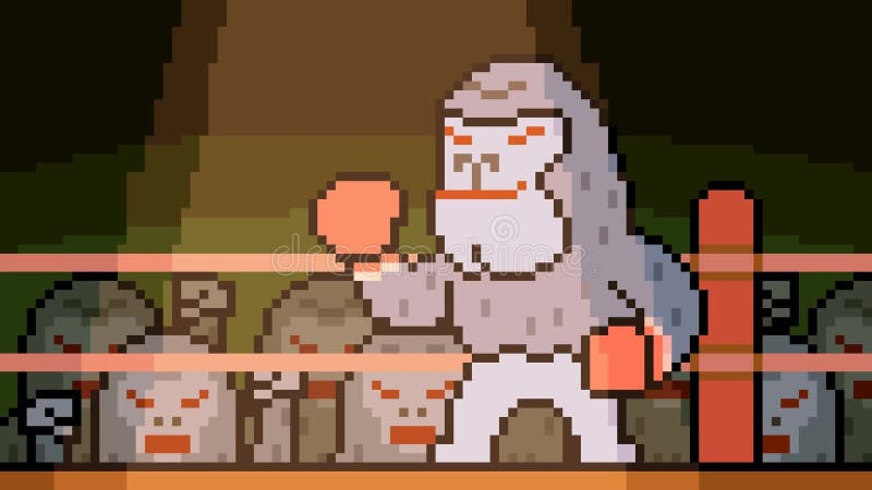 Animation Pixel Art Gorilla Boxing Stock Footage - Video of glove, spot ...