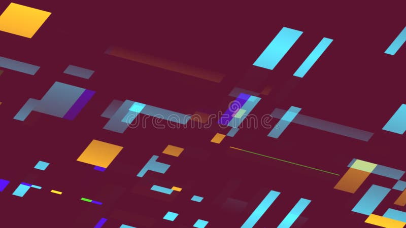 Animation with Pixel Blocks Moving in Space. Stock Video - Video of ...