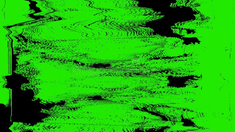 ISOLATED Pixels Glitch Animation on GREEN SCREEN, Compositing, Overlay ...