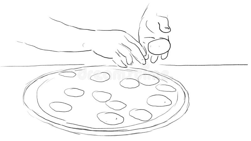 Animation of the Pizza Making Process Stock Footage - Video of kneading ...