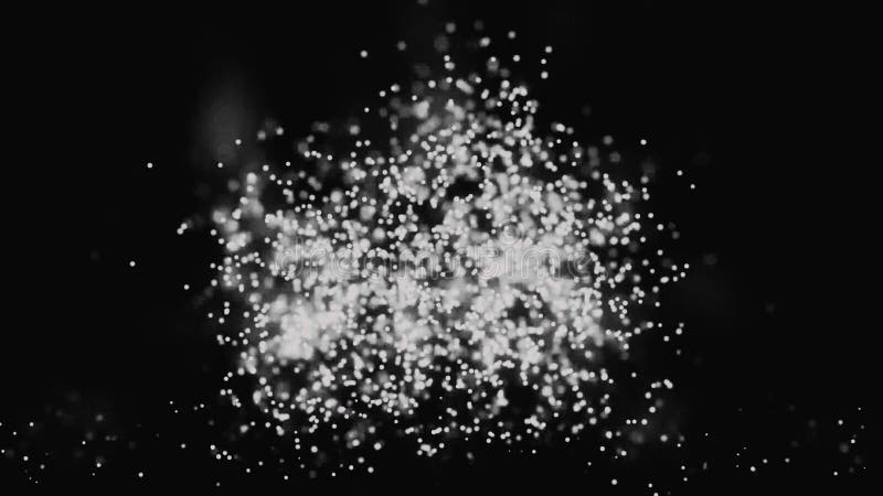 Animation Of Plexus Network From Like Symbol On Colorful Background With Flowing Of Plexus