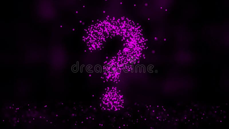 Animation of Plexus Network from Question Symbol on Colorful Background ...