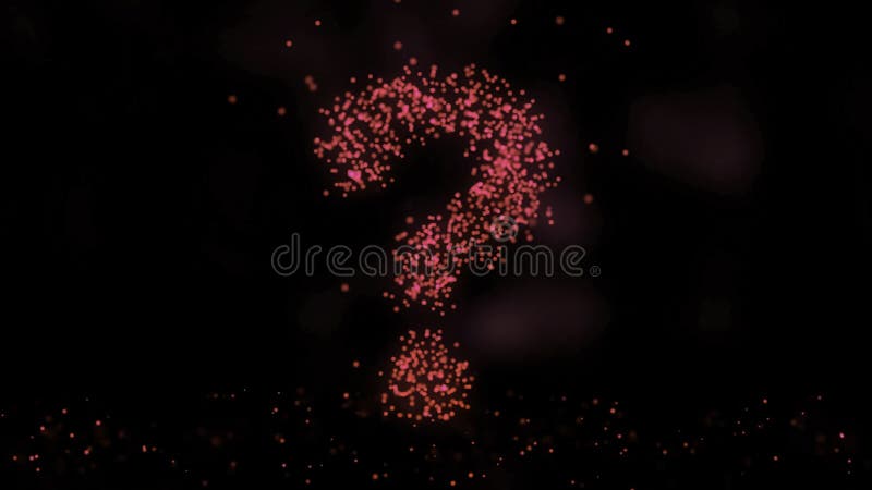 Animation of Plexus Network from Question Symbol on Colorful Background ...