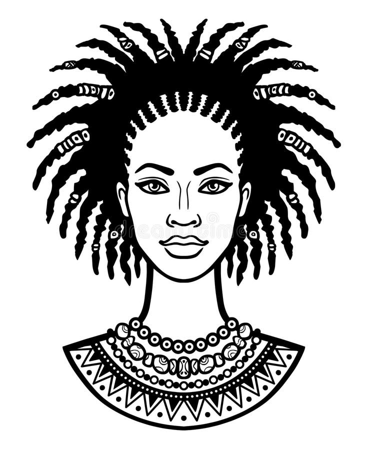 Braids African Stock Illustrations – 1,560 Braids African Stock ...