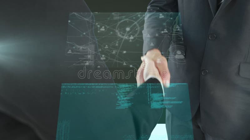 Animation of Portraits of Screens with Data Processing Over Business ...