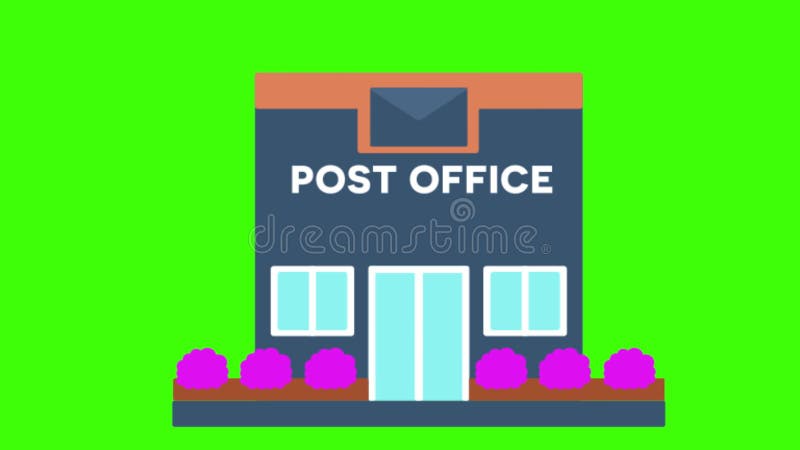 Post office icon animation stock footage. Video of customer - 217966746