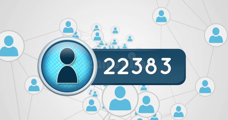 Animation of Profile Icon with Changing Numbers in Notification Bars ...