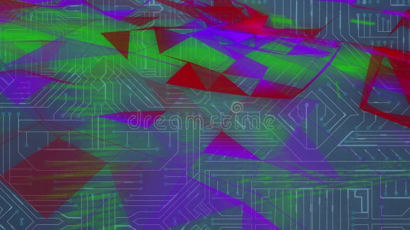 Animation of Programming Data and Abstract Red Patterns Moving Over ... Animation of Programming Data and Abstract Red Patterns Moving Over ...