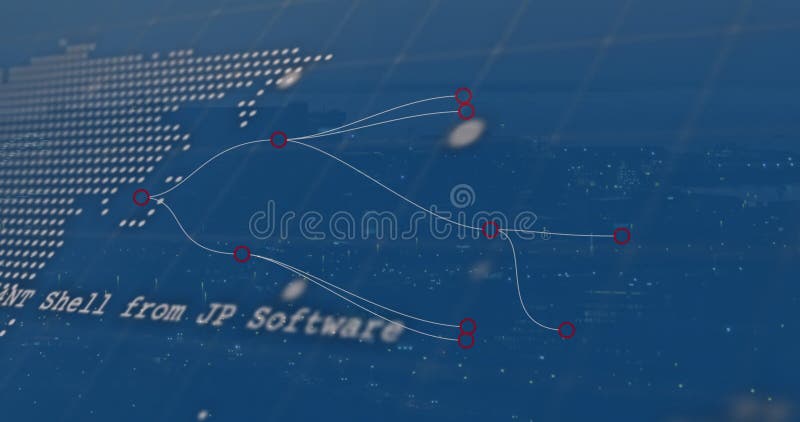 Animation Of Programming Language Abstract Pattern Map And Globe