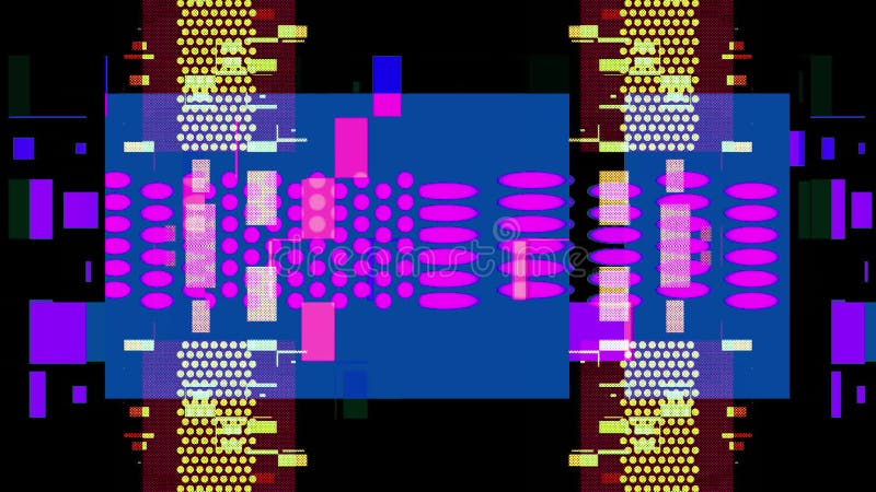 Animation - Pulsating Neon Disco Background VJ Loop. Stock Footage ...