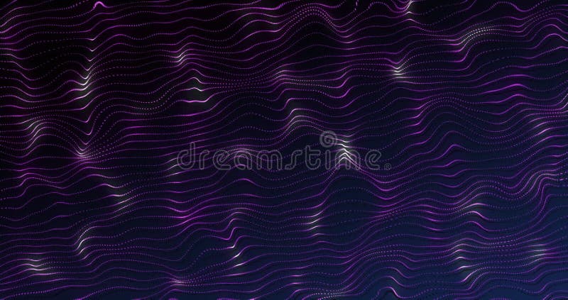 Animation of Purple Wave Pattern on Seamless Loop Stock Footage - Video ...