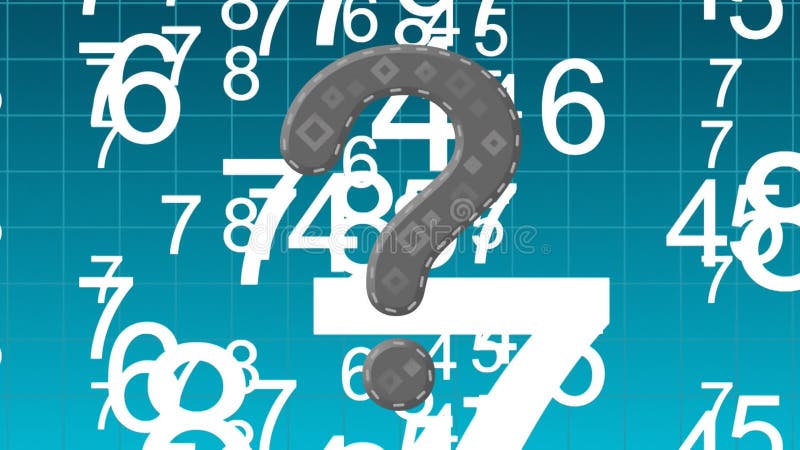 Animation of Question Mark and Speech Bubble on Black Background Stock ...