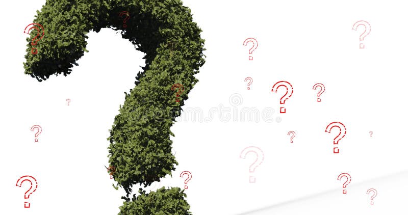 Animation of Question Marks on White Background Stock Video - Video of ...