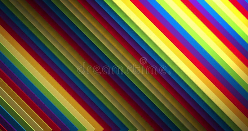 Animation of Rainbow Coloured Lines Moving on Seamless Loop Stock ...