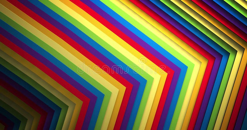 Animation of Rainbow Coloured Lines Moving on Seamless Loop Stock Video ...