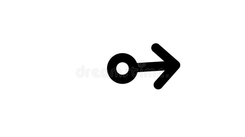 Animation of Random Direction Arrow Symbol, Arrow Animation on White ...