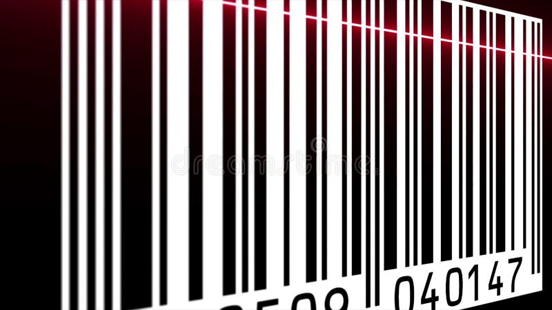 Barcode Reading Difficult Distorted Stock Footage - Video of barcode ...