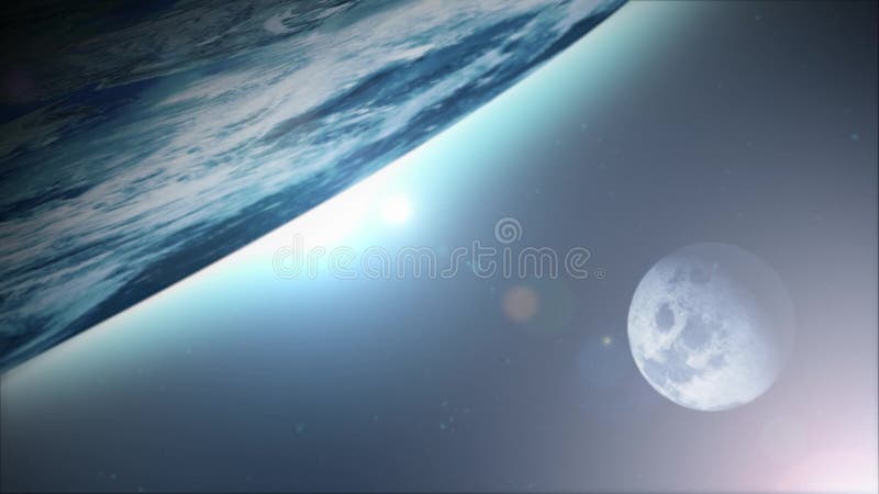 Earth and lens flare stock footage. Video of flare, environment - 206161026