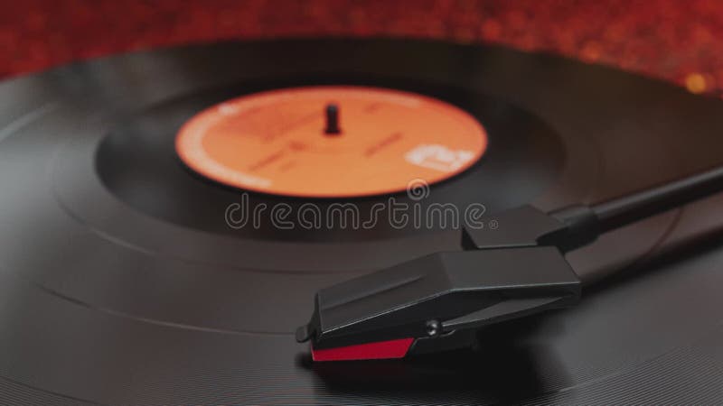 Animation of the Record Being Played on the Player. 3d, Rendering ...
