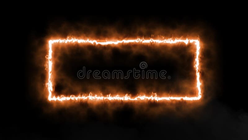 Rectangle on fire stock footage. Video of haze, foggy - 160731770