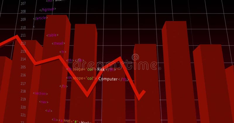 HTML Code Animation Over Server Racks in Data Center Stock Footage - Video of security, online ...