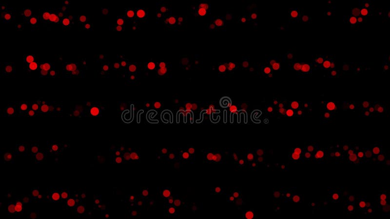 Red Color Bubbles Particles Appearing Disappearing Over Background ...