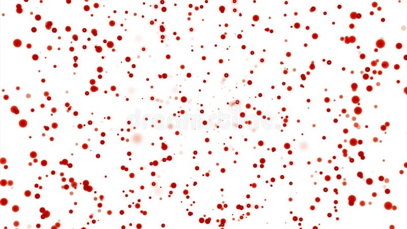 Animation of Red Confetti Explosion. Design. Tine Flying Red Particles ...