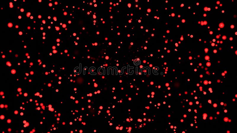 Animation of Red Confetti Explosion. Design. Tine Flying Red Particles ...