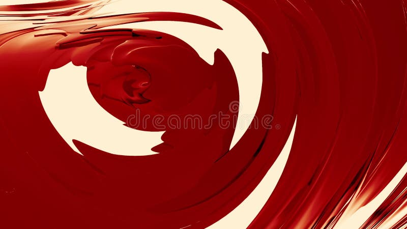 Animation with Red Liquid and Abstract Movements. Design. Abstract Red ...