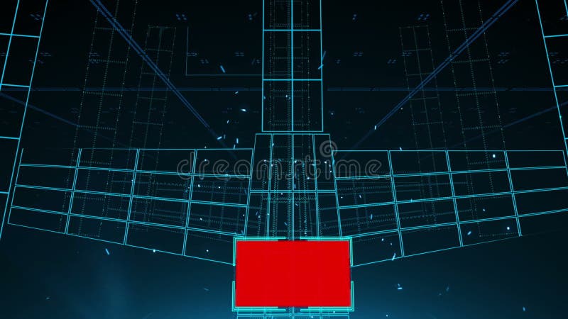 Animation with red screens stock video. Video of blue - 40085725