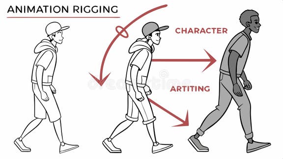 Animation Rigging Process, Character Animation, 3D Modeling, Digital ...