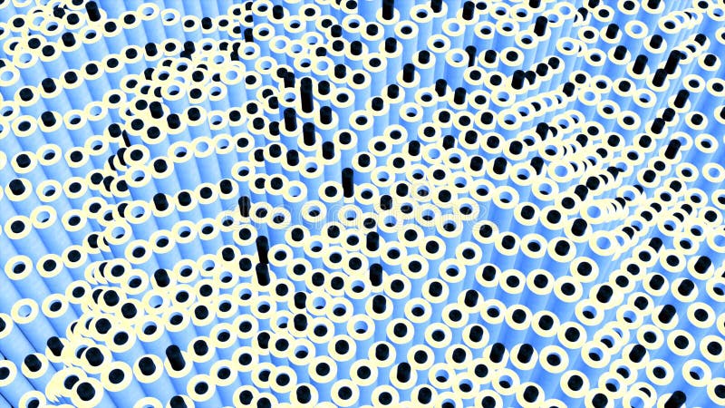 Animation with Rising Columns. Motion. Beautiful Hypnotic Columns Move ...