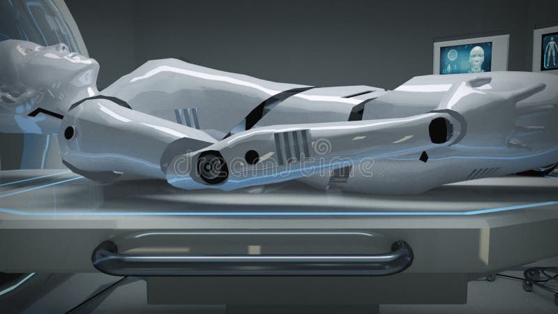 Animation of a Robot in a Medical Facility Stock Footage - Video of ...