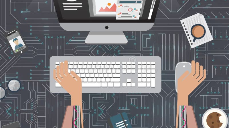 Animation of Robotic Arms Using Computer Over Computer Circuit Board ...