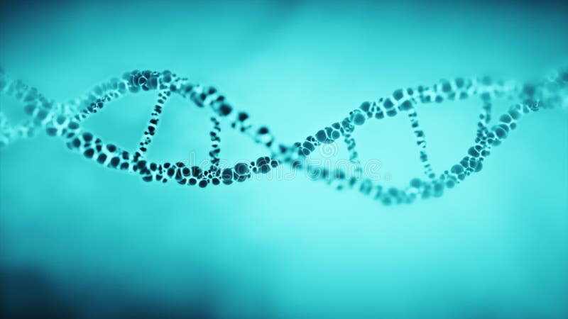 DNA molecule helix, loop. stock footage. Video of molecule - 186710810