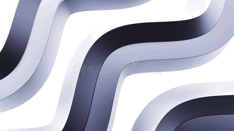 Animation of Rotating Metal Wavy Lines. Design. Wavy Lines with Metal ...