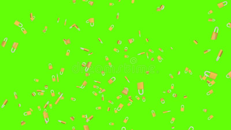 Animation of Rotating Padlock 3d Padlock Background. Lock Stock Video ...