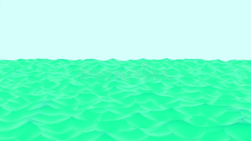 Animation of Rotating Water Surface. Design. Beautiful Blue Water with ...