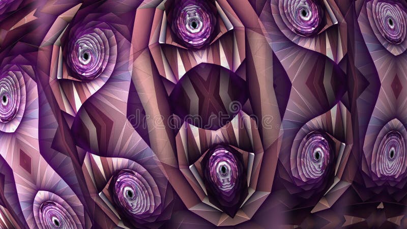 Animation Rotation of Abstract Sci-fi Digital Technology Purple Matrix ...