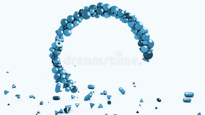 Animation of Round Circle Frame Stock Video - Video of abstract, line ...