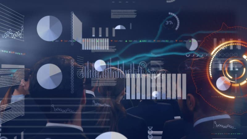 Animation of Round Scanner and Data Processing Over Rear View of ...