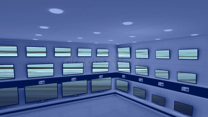Animation of Rows of Television Sets in Store with Pattern on Screens ...