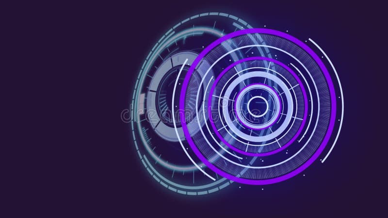 Animation of Scan Scoping Over Dark Background Stock Footage - Video of information, data: 256050666