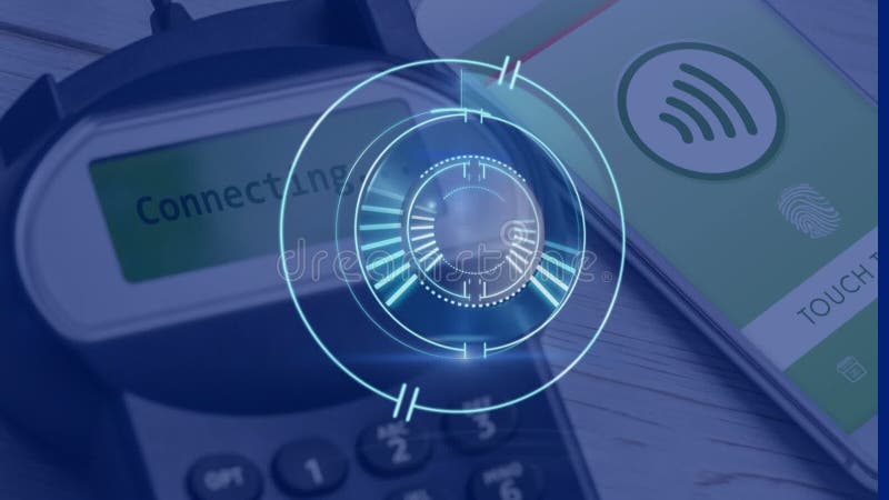 Animation of Scan Scoping Over Smartphone and Payment Terminal Stock ...