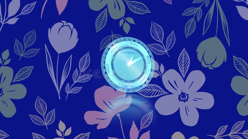 Animation of Flower Hearts Over African American Father Combing Hair To ...