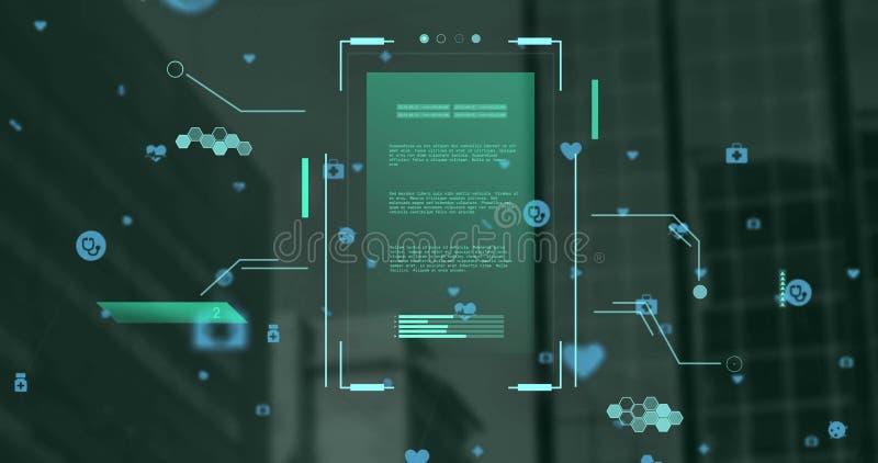 Animation of Scanner Processing Data Over Medical Icons and Network ...