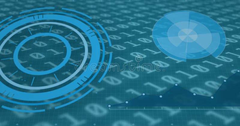Animation of Scanning Scopes Over Binar Code Stock Video - Video of ...
