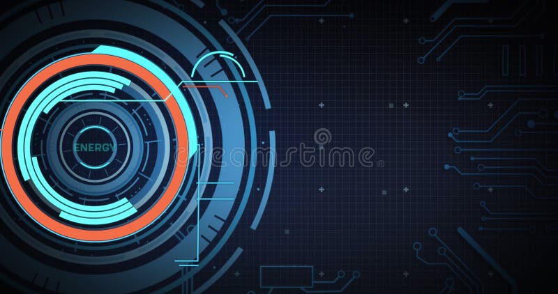 Animation Of Scope Circuit Board Data Processing Over Grid Stock Video Video Of Connect