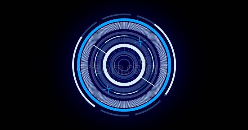 Animation of Scope Scanning on Black Background Stock Video - Video of online, people: 305997415
